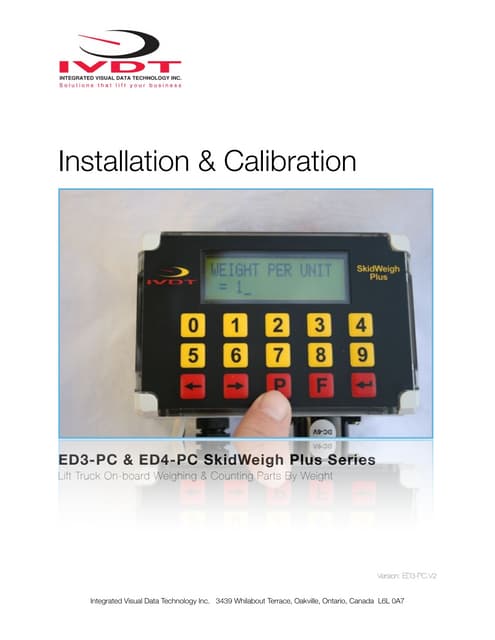 Forklift Weighing Scale | PDF