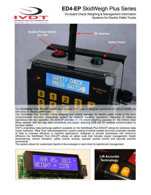 SkidWeigh Plus series, Ed4 2 p v2 | PDF