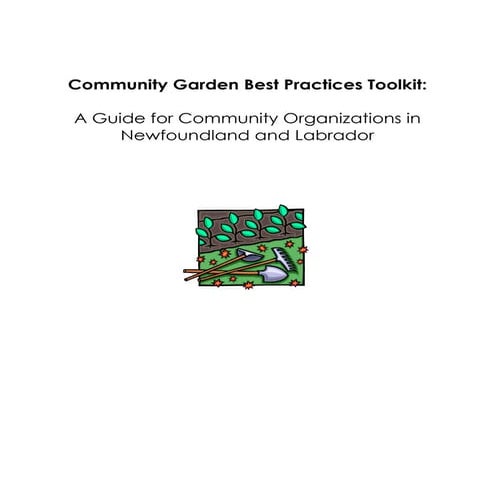 Community Garden Best Practices Guide | PDF | Landscaping | Home & Garden