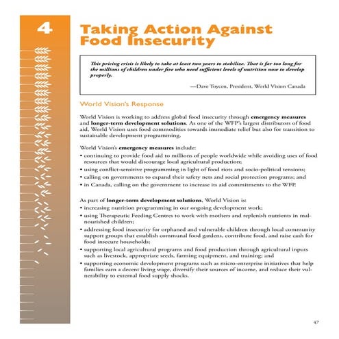 Taking Action Against Food Insecurity | PDF | Non-Profit Organizations ...