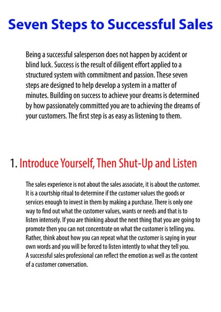 Sales process | PPT