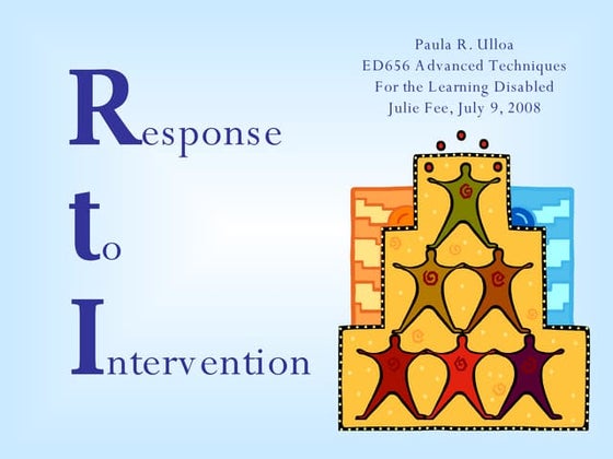 Response To Intervention (RTI) presentation | PPT | Educational ...