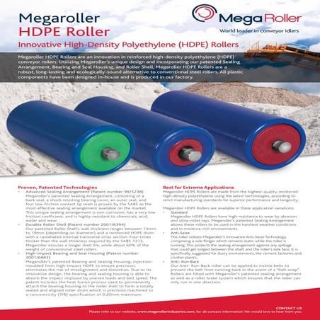 HDPE Roller Brochure | PDF