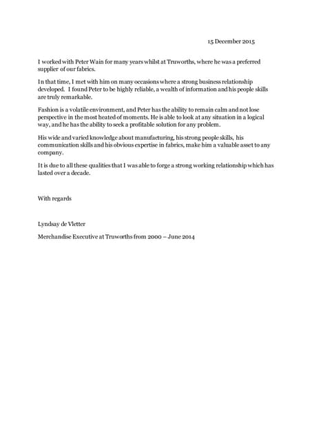 Maryna du Toit reference letter | DOC