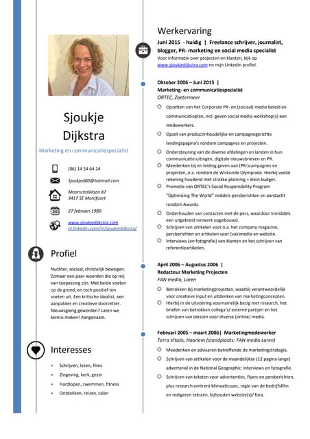 Curriculum Vitae Marlijne Willemsen | DOC | Business | Business and Finance