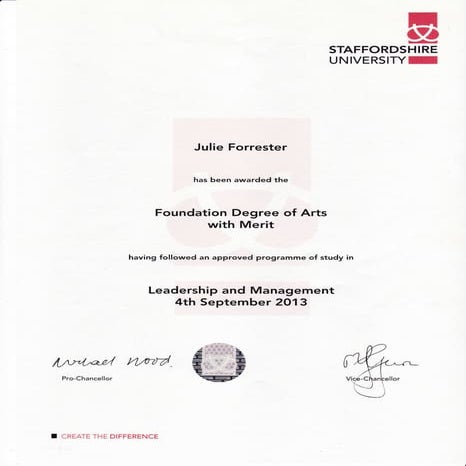 foundation degree certificate .... | PDF | Graduation | Personal ...