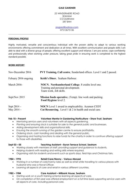 Corey Resume | DOCX