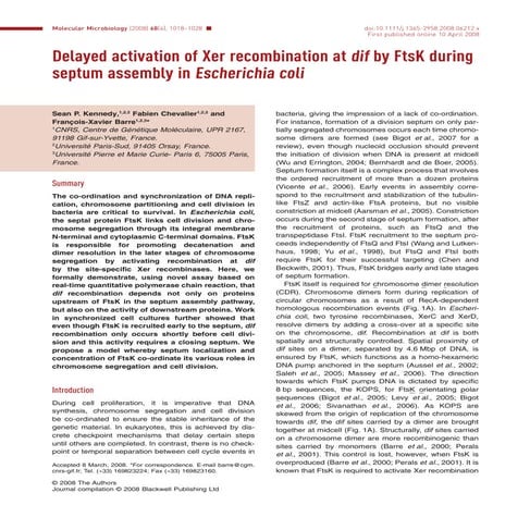Bacterial cell division-_assembly_maintenance_and_disassembly_of_the_z ...