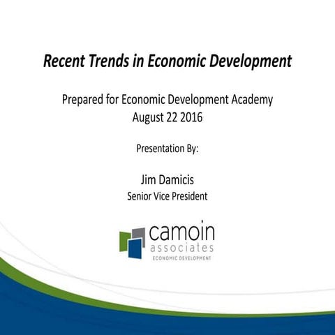 Recent Trends in Economic Development | PPTX