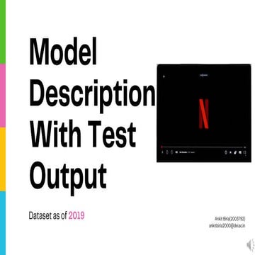 EDA of tv shows & movies available on Netflix presentation:2 | PPT