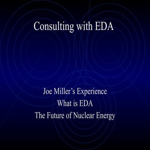 Eda Presentation Aug2009 | PPT