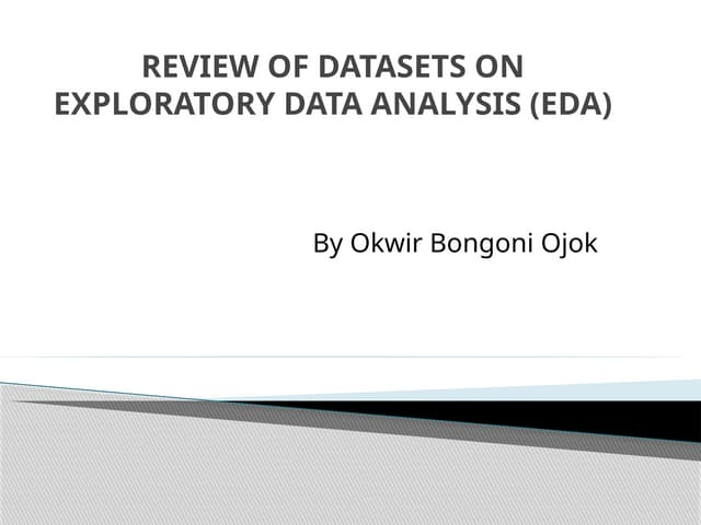 Exploratory Data Analysis Eda Is Used By Data Scientists To Analyze