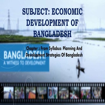 Planning and development strategies of Bangladesh | PPTX