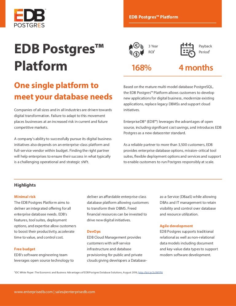 Edb Postgres Platform