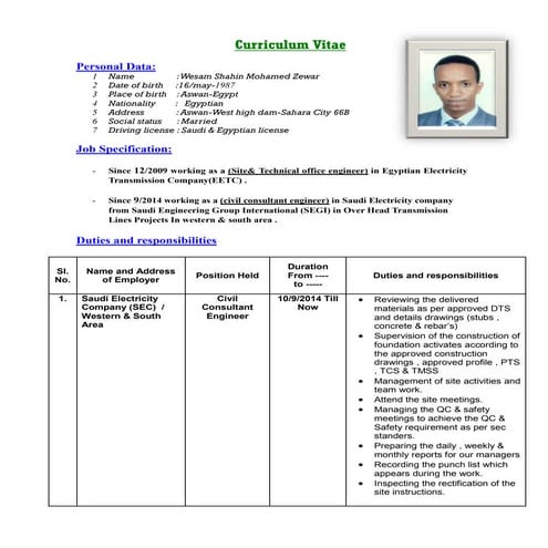 C.V wesam -UPDATED- | PDF