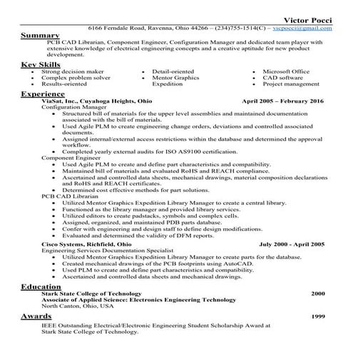 Victor Pocci - Resume | PDF