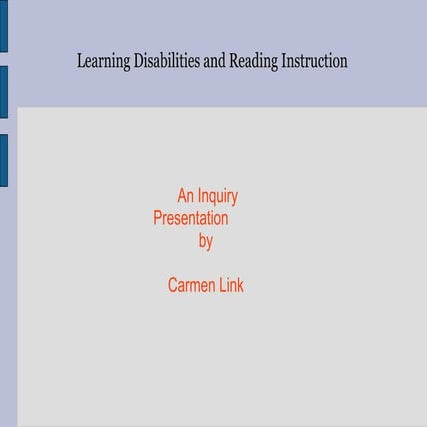 reading instruction and learning disabilities | PPT