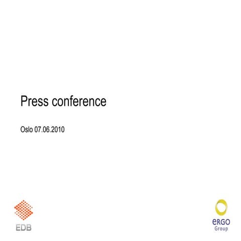 Press conference EDB ErgoGroup | PPT