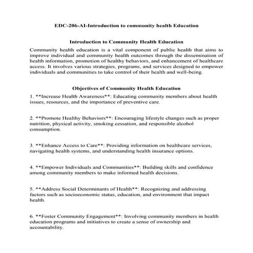EDC-206-AI-Introduction to community health Education.pdf
