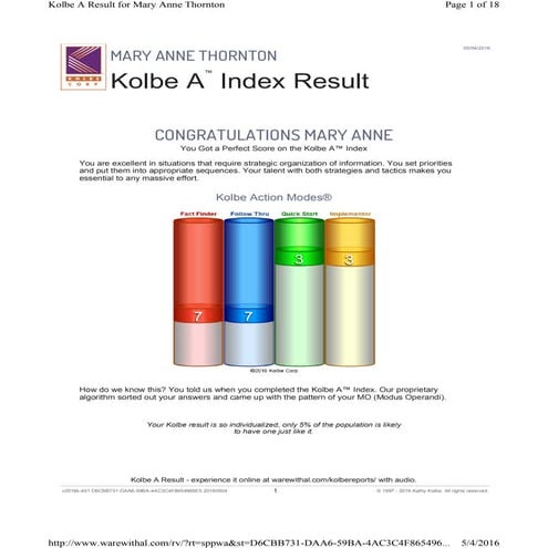 Kolbe A results | PDF