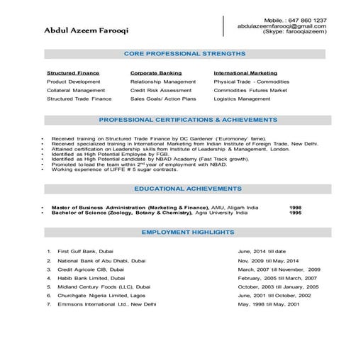 AAF Resume Word Canada CB | DOCX