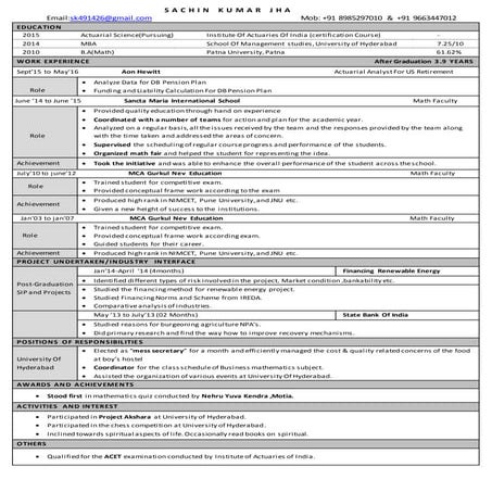 sachin resume | PDF