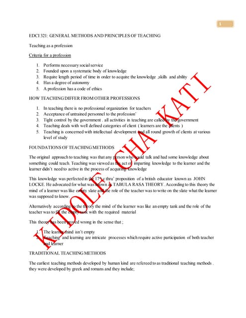 Principles of effective teaching and learning | PPT