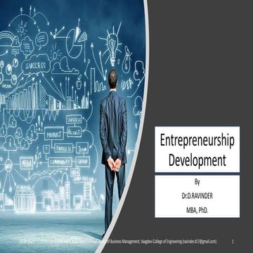 Entrepreneurship Development | PPTX