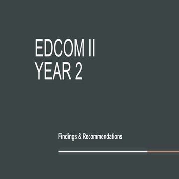 EDCOM 2 YEAR 2 EDCOM YEAR 2 EDCOM YEAR 2 | PPTX