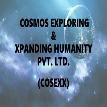 ED Cosexx - A SPACE TRAVELLING CORPORATION THAT AIMS TO ACHIEVE ...