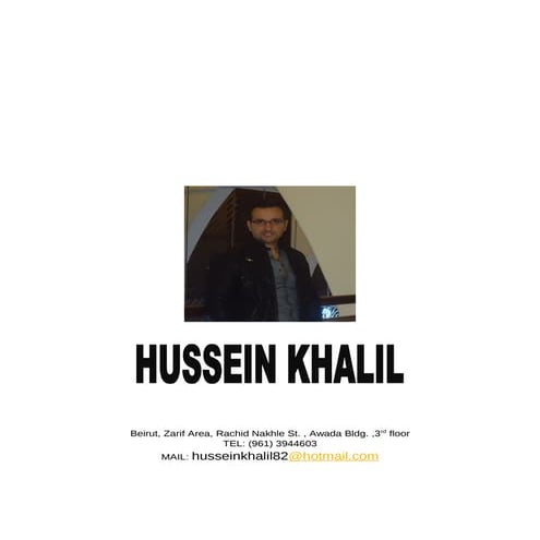 hussein cv1 | DOC