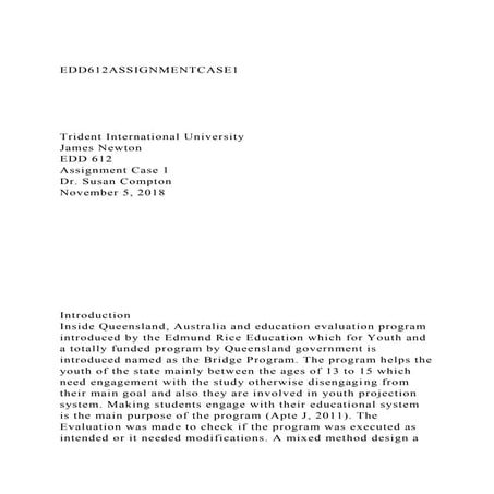 Bridge Program | PPTX