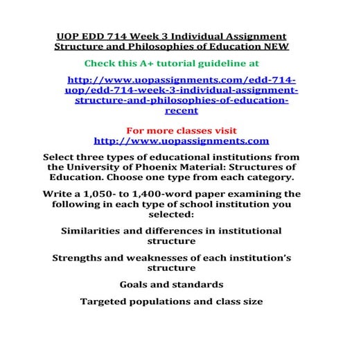 EDD 714 Entire Course NEW | DOCX