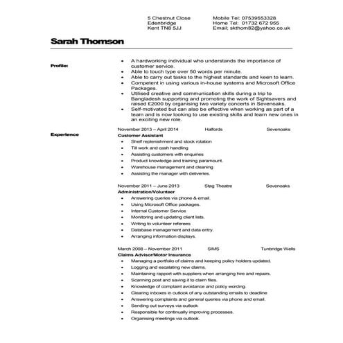 Curriculum Vitae Gerard Lane | DOC