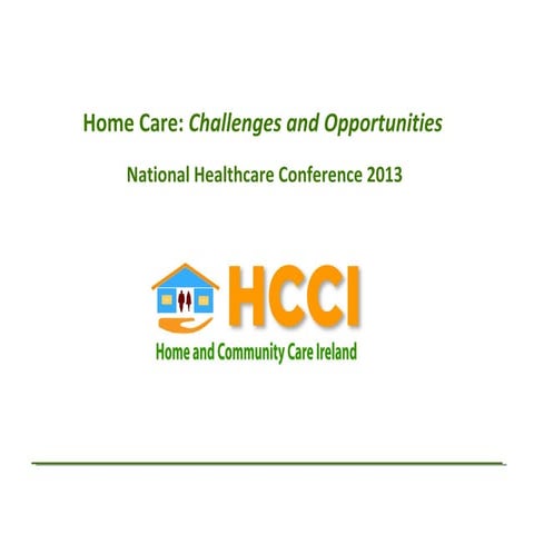 Michael Harty, Chair of HCCI | PPT | Healthcare Industry | Industries
