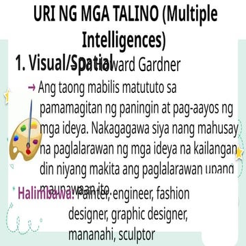 Ang Multiple Intelligences Ang Multiple Intelligences | PPTX