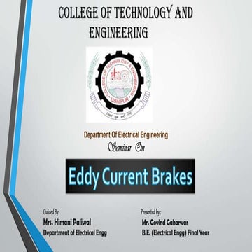 Eddycurrentbrakes | PPTX