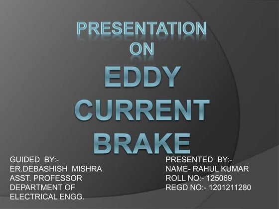 Eddycurrentbrakes | PPT
