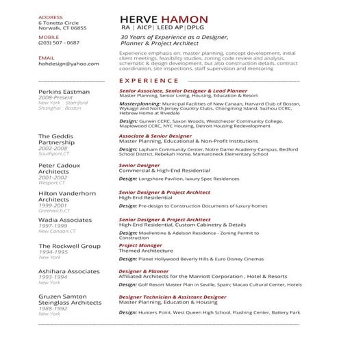 16_0112_Herve Hamon Resume | PDF