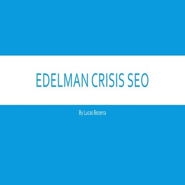 Edelman crisis seo | PPT