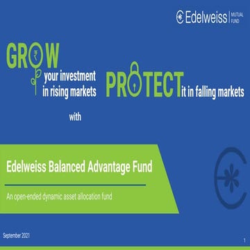 Invest in Edelweiss Balanced Advantage Fund - Sept'21 | Edelweiss MF | PDF