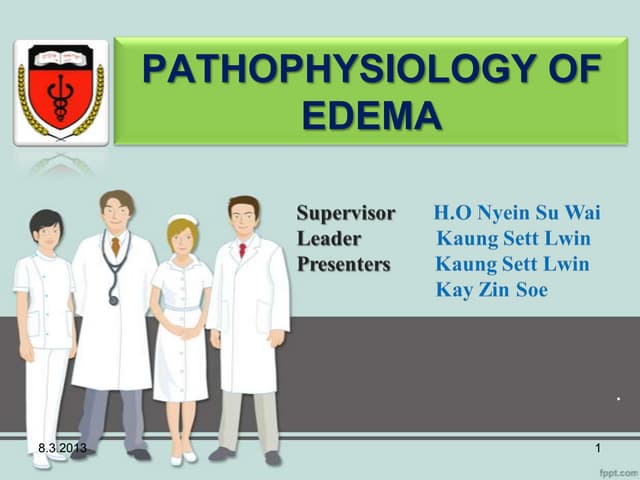 Pathophysiology of edema | PPT | Blood Disorders | Diseases and Conditions