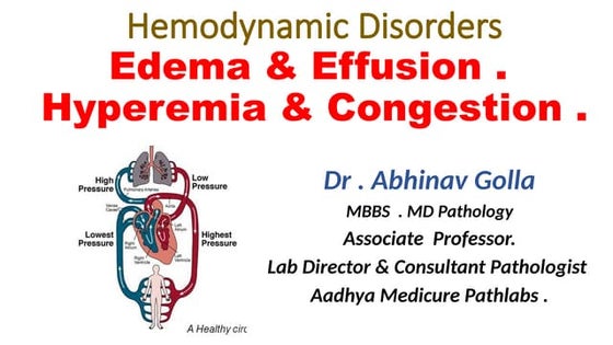 Edema, Transudate vs Exudate - Pathology - Allied courses | PPTX ...