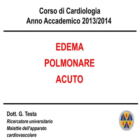 Edema Polmonare acuto medicina e chieurgia.ppt