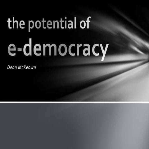 E Democracy Slideshare | PPT