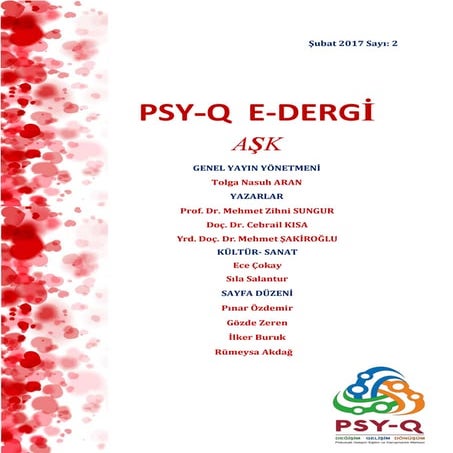PSY-Q Eğitim E-Dergi 2. Yayın "AŞK" | PDF