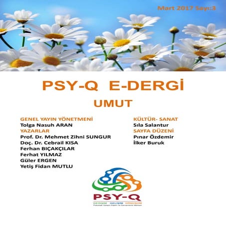PSY-Q Eğitim E-Dergi 3. Yayın "UMUT" | PDF
