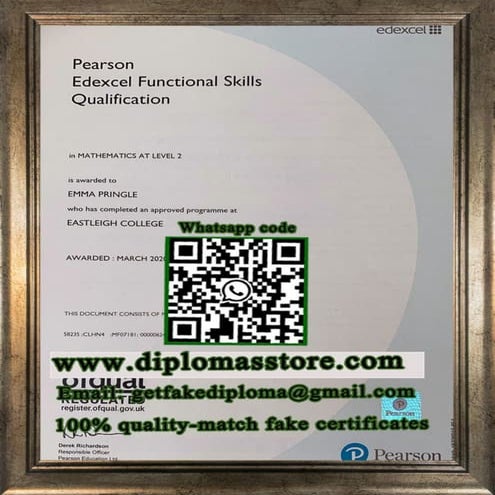 Replica Edexcel Functional Skills certificate | PDF