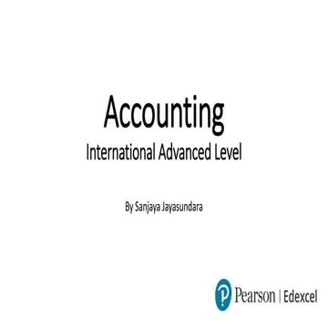 Edexcel IAL introduction - Unit 01 & 2 | PDF