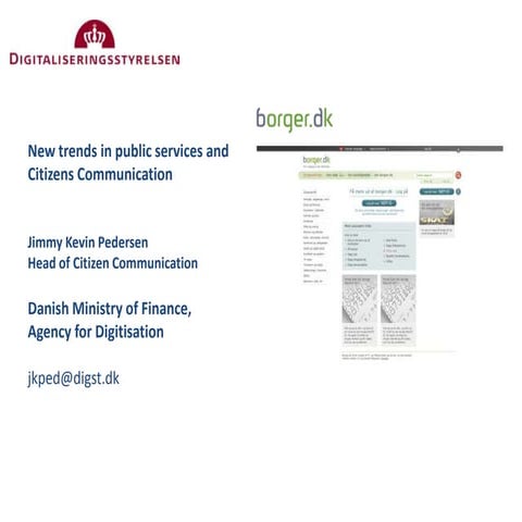 EDF2012 Jimmy Kevin Pedersen - New trends in public service and ...